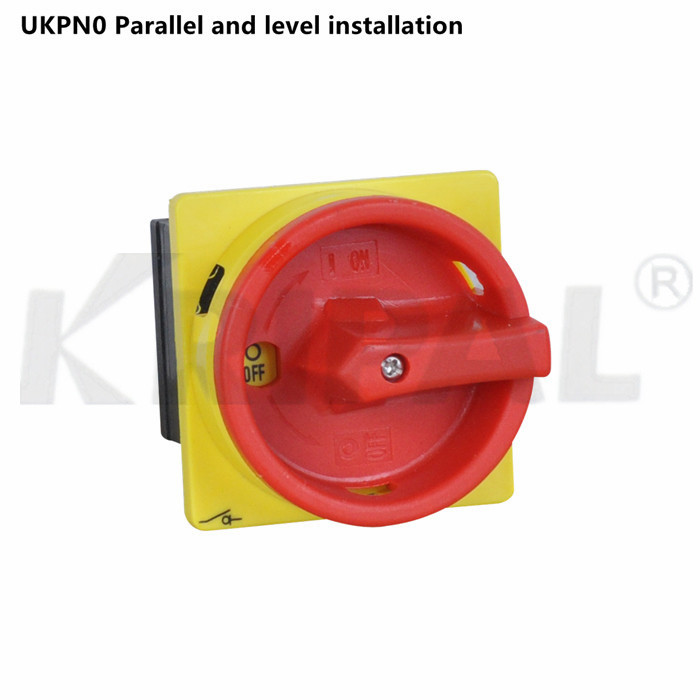 10A 3 Tiang Tahan Air Rotary Isolator Switch Changeover Standar IEC