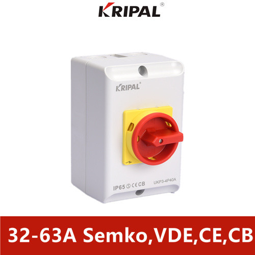 3 Pole IP65 Rotary Isolator Switch 230-440V 32Amp Standar IEC